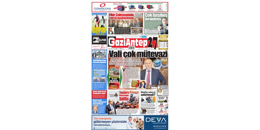 17 Ekİm 2014 Cuma Sayfalari Gaziantep Son Dakika Haberleri Gaziantep 27